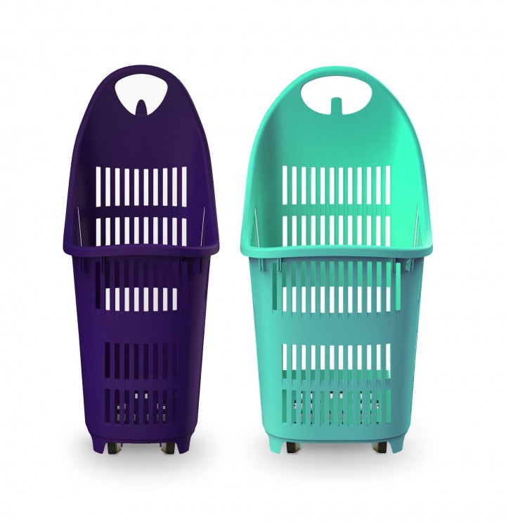 Baskets with brake for escalators and ramps - Shopping Basket